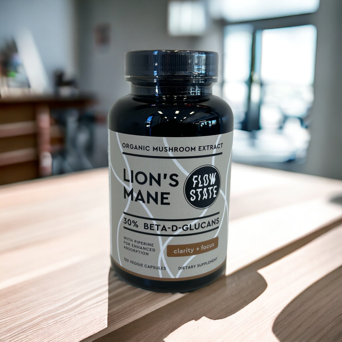 FLOW STATE Lion's Mane Capsules (120 capsules) – HealthFit Shop