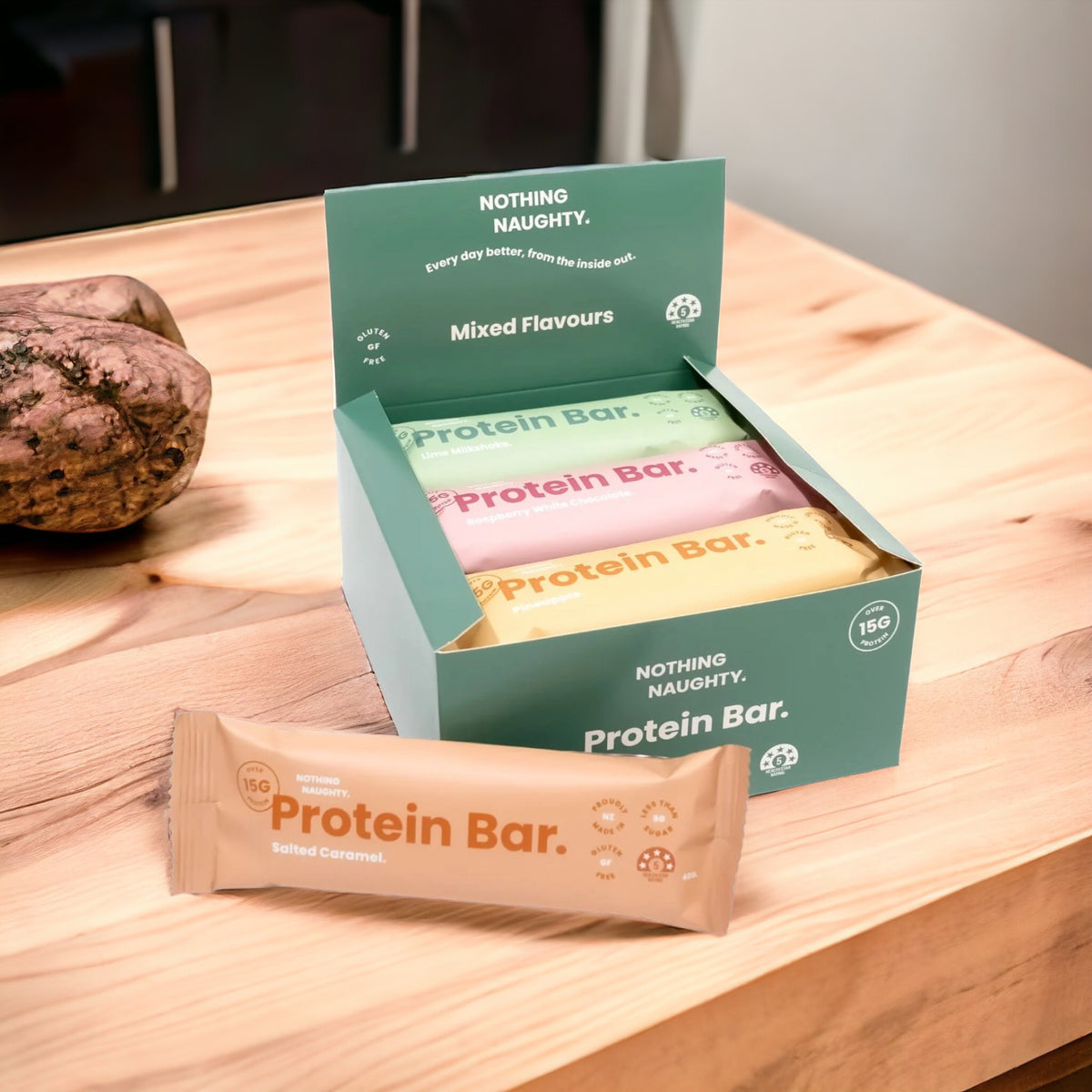 Nothing Naughty Protein Bars – HealthFit Shop